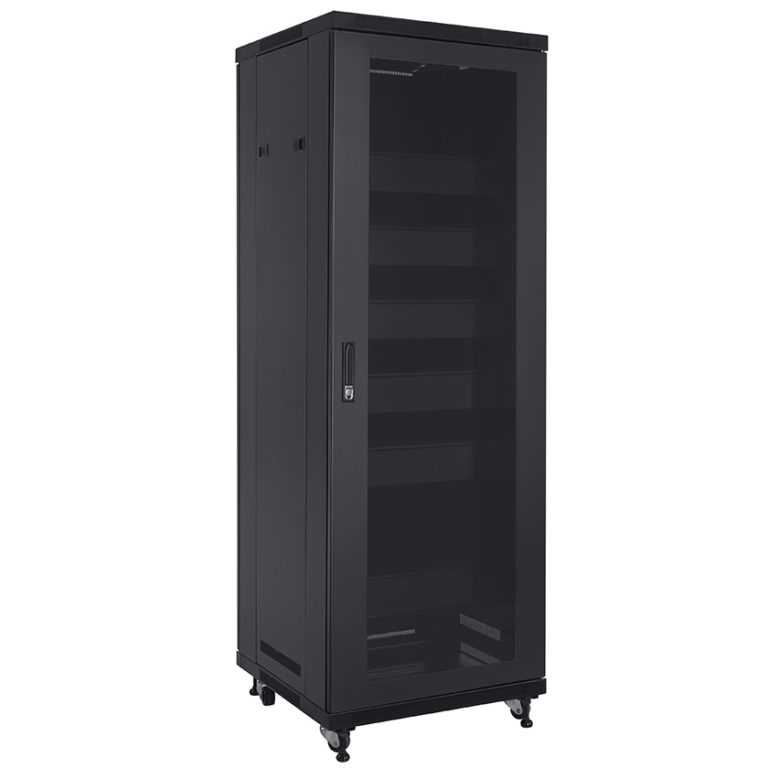 35U Enclosed Locking Rack with Active Cooling – RED ATOM