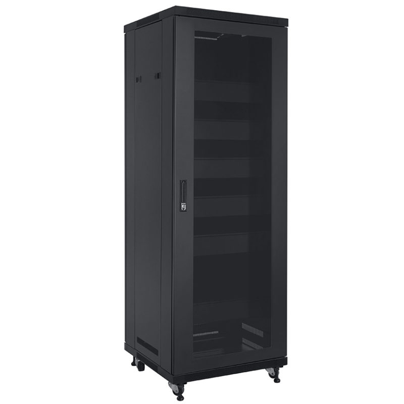 35U Enclosed Locking Rack with Active Cooling – RED ATOM