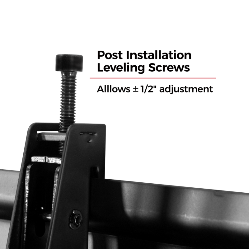 37″-90″ Tilt Wall Mount Post Leveling Adjustable with Open Wall Plate ...