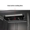 42U Enclosed Locking Rack with Active Cooling – RED ATOM