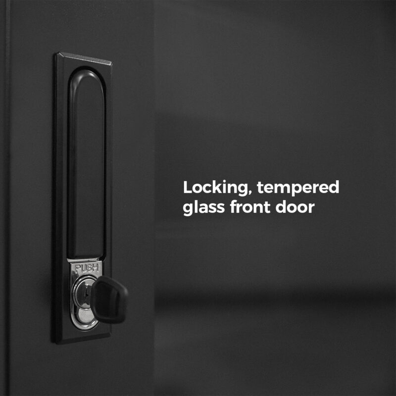 35U Enclosed Locking Rack with Active Cooling – RED ATOM