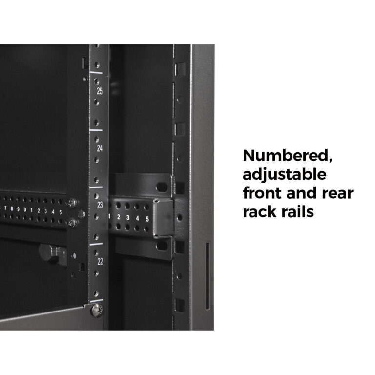 42U Enclosed Locking Rack with Active Cooling – RED ATOM