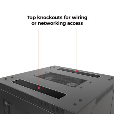 35U Enclosed Locking Rack with Active Cooling – RED ATOM
