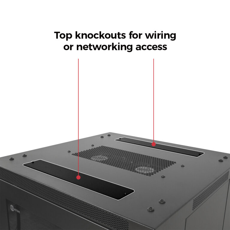 35U Enclosed Locking Rack with Active Cooling – RED ATOM